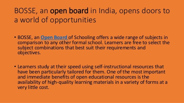 BOSSE an open board in India.pptx