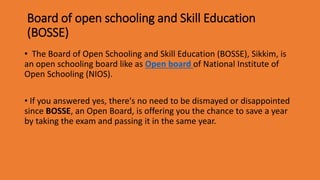 Bosse open board | PPTX