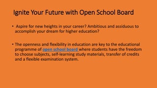 BOSSE open school board | PPTX