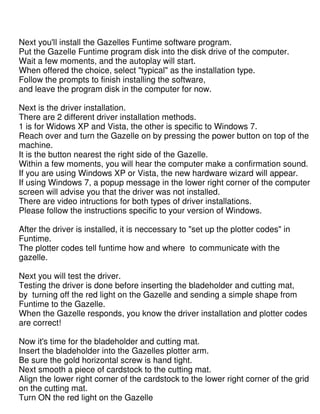 Bosskut gazelle manual | PDF