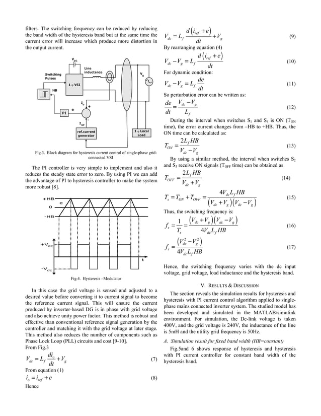 Single Phase Grid Connected Pwm Inverter Using Pi Controller Pdf
