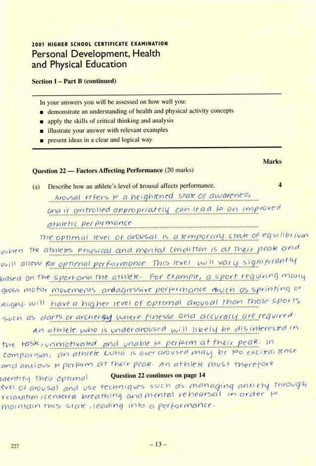 Bostes sample answers q22a | PDF