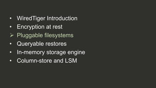 MongoDB Evenings Boston - An Update on MongoDB's WiredTiger Storage Engine | PPT
