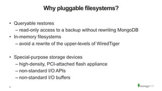 MongoDB Evenings Boston - An Update on MongoDB's WiredTiger Storage Engine | PDF