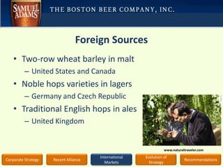 Boston Beer Company Final Presentation Final | PPTX | Large Business ...