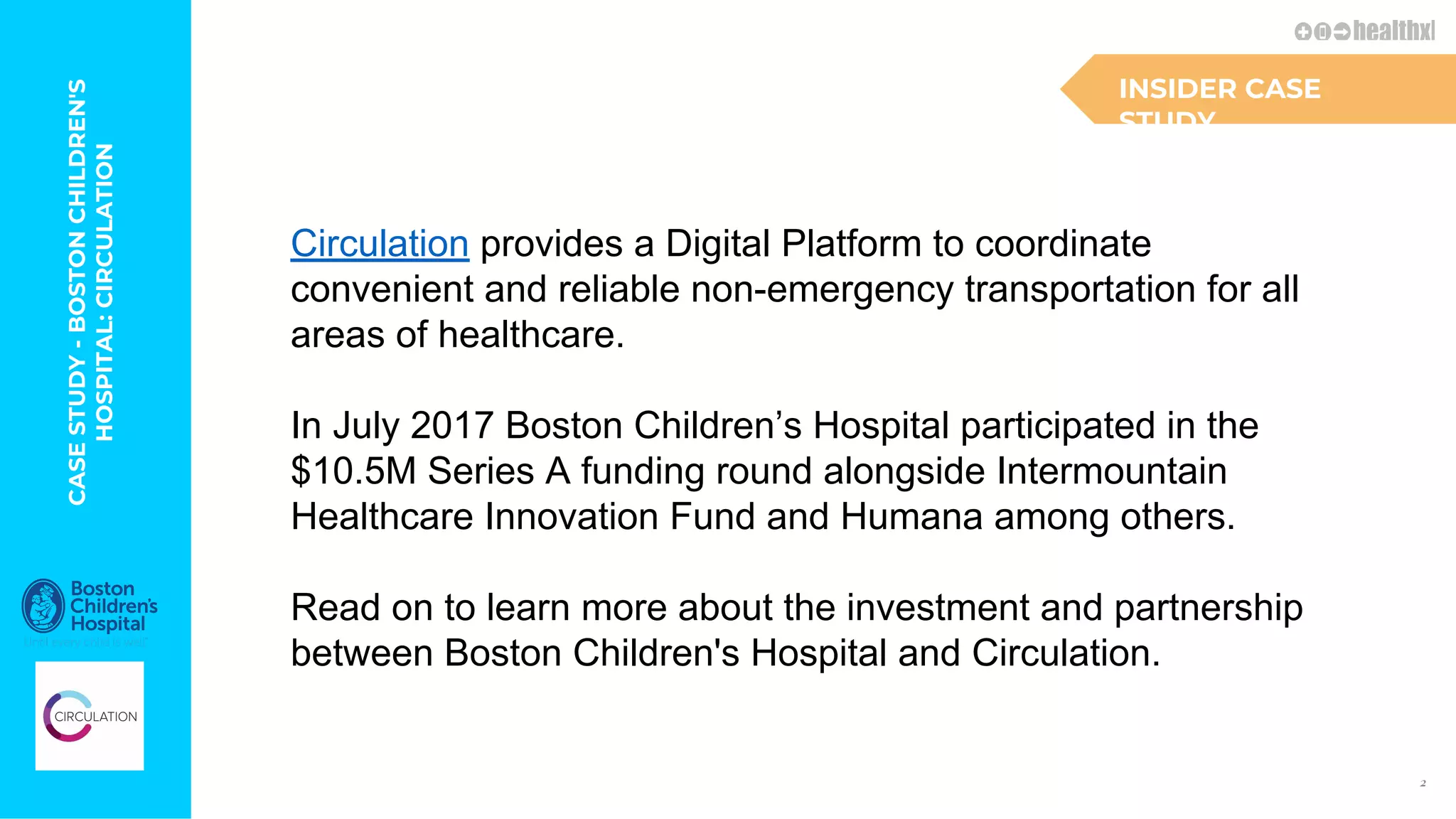 Boston Children's Hospital & Circulation Case Study | PPT