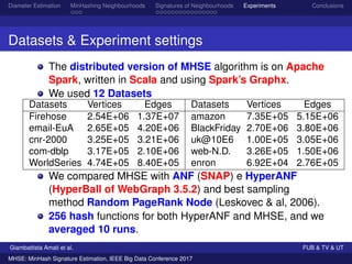 Diameter Estimation for Very Large Graphs | PPT