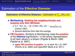 Diameter Estimation for Very Large Graphs | PPT