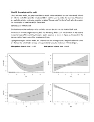 Regression Analysis and model comparison on the Boston Housing Data | PDF