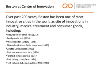 Boston innovation ecosystem st. petersburg | PPT