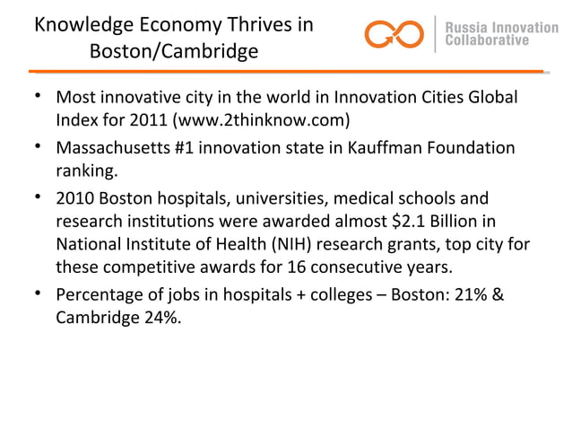 Boston innovation ecosystem st. petersburg | PPT