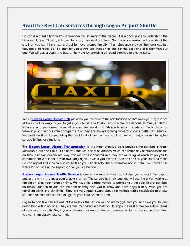 Boston Logan Airport Cab | Boston Logan Airport Transportation | Boston ... Boston Logan Airport Cab | Boston Logan Airport Transportation | Boston ...