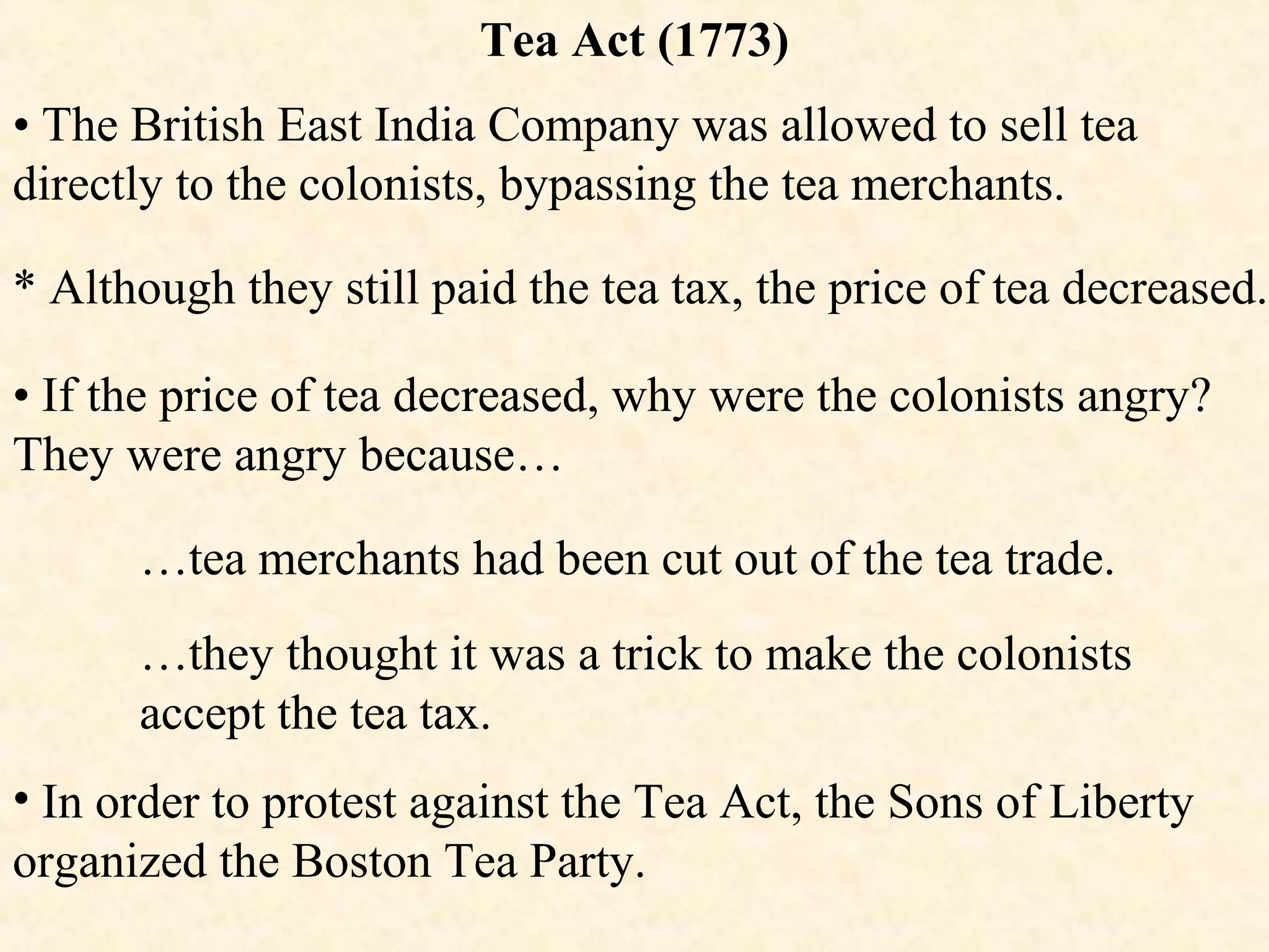 Boston massacre & Boston Tea Party | PPT