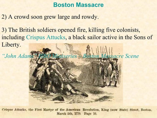 Boston massacre & Boston Tea Party | PPT