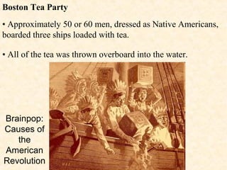 Boston massacre & Boston Tea Party | PPT