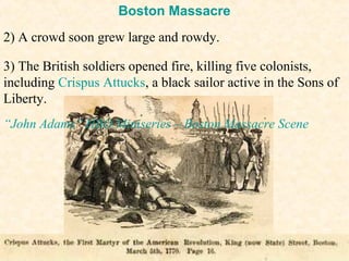Boston massacre & Boston Tea Party | PPT