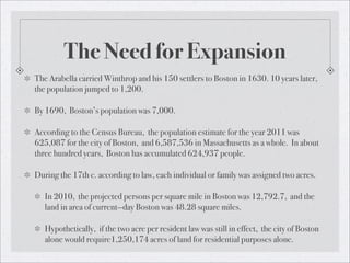 A Brief Urbanization of Boston | PDF
