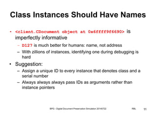 Digital Document Preservation Simulation - Boston Python User's Group | PPT