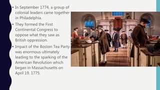 Boston tea party | PPTX