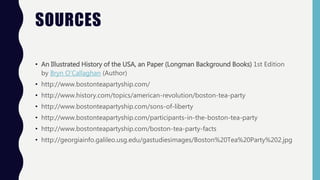 Boston tea party | PPTX