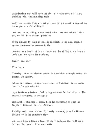 Boston University MET AD642 A1 Project Management Spri | PDF