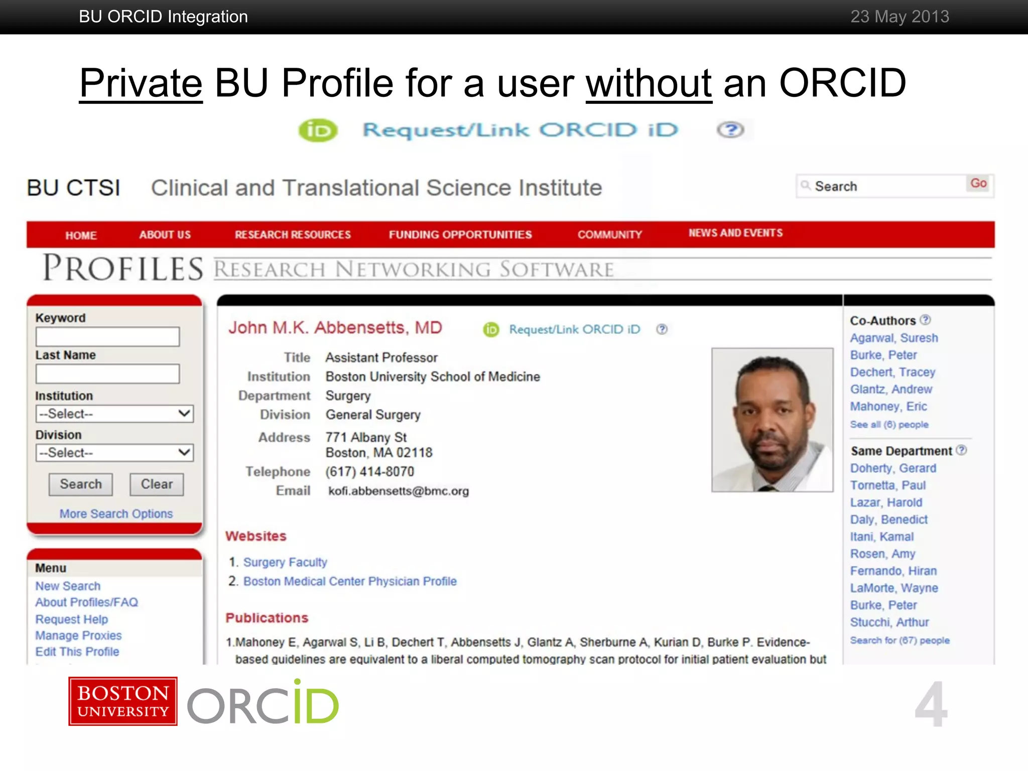 Boston univ oxford orcid outreach | PPT
