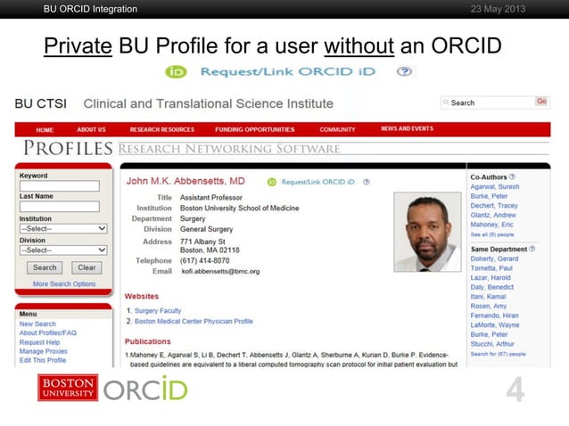Boston univ oxford orcid outreach | PPT