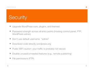 WordPress Intermediate Workshop | PPT