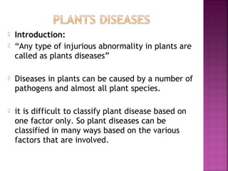 classification of plants Diseases | PPT