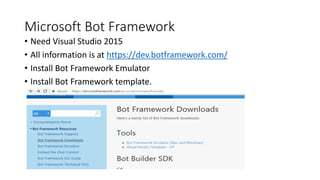 Microsoft Bot Framework | PPT