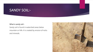 Soil and its types | PPTX