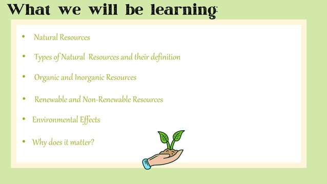 Natural Resources | PPT