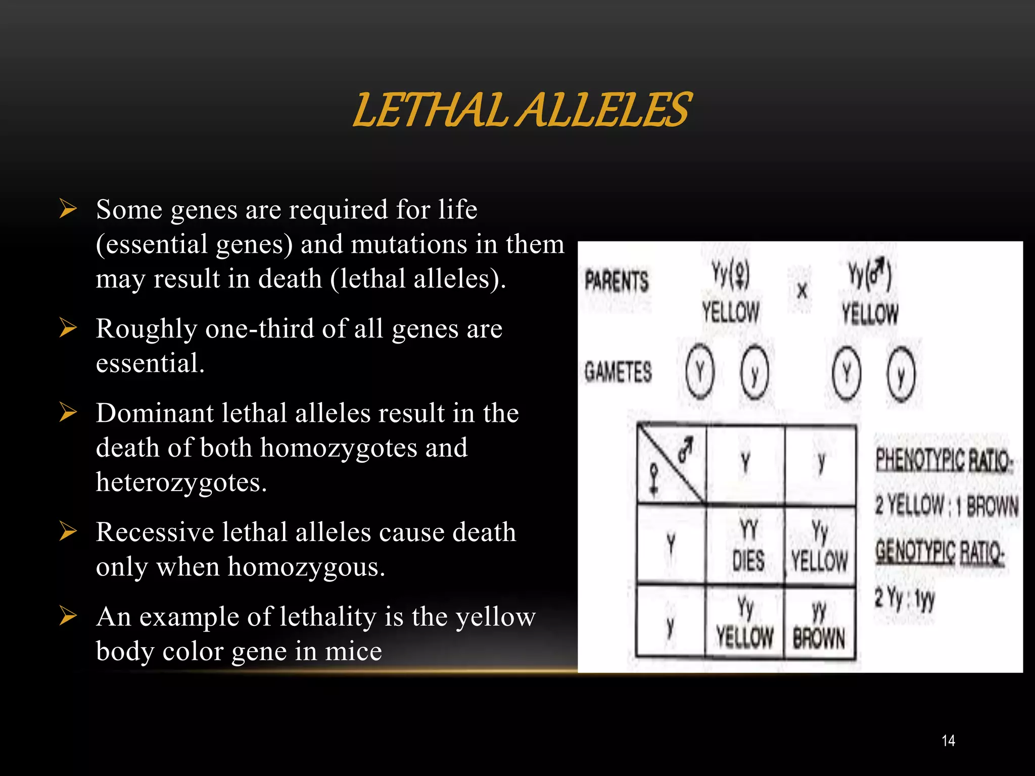 Extensions of mendelian inheritance | PPTX
