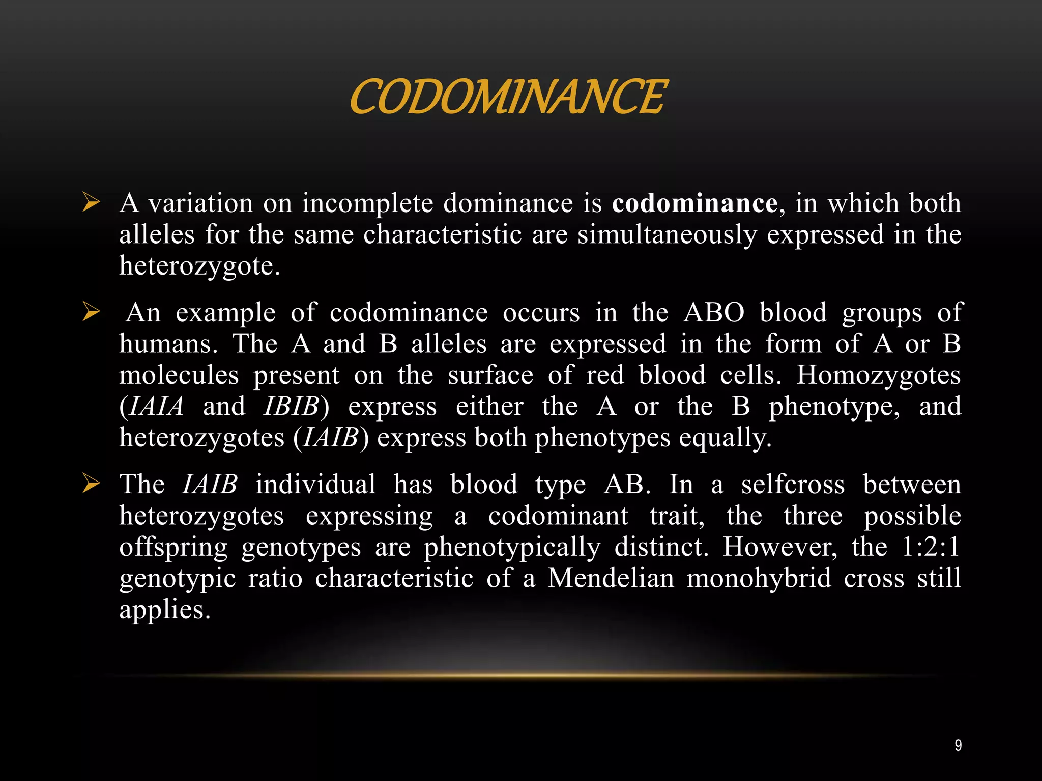 Extensions Of Mendelian Inheritance Ppt