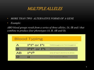 Extensions of mendelian inheritance | PPTX