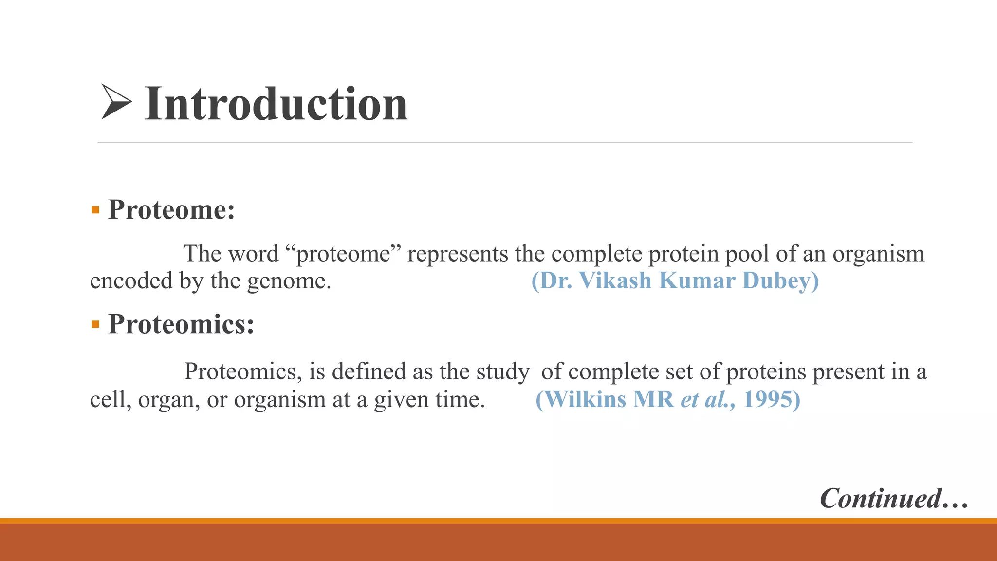 PROTEOMICS INTRODUCTION AND TECHNIQUES | PPTX