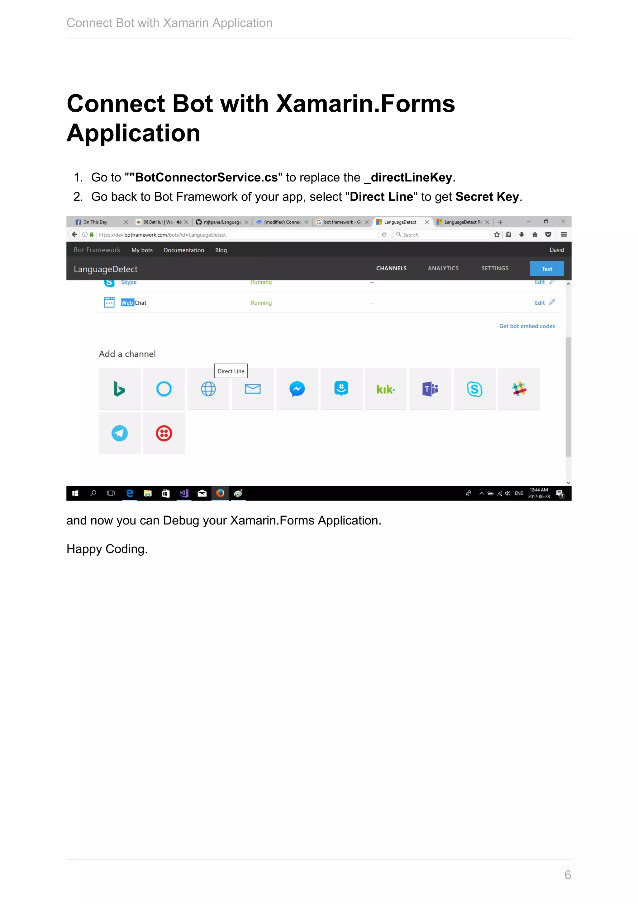 Bot Framework with Xamarin Forms | PDF Bot Framework with Xamarin Forms | PDF