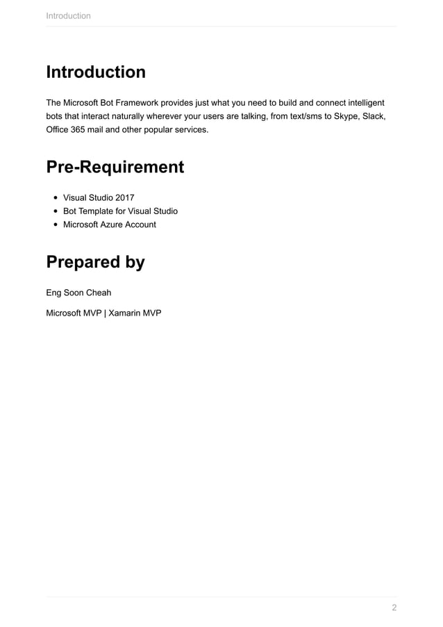 Bot Framework With Xamarin Forms Pdf