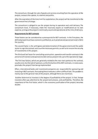 BOT Agreements | DOCX