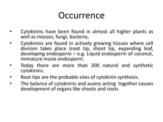 Introduction and Biosynthesis of Cytokinin | PPT