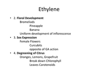 PLANT GROWTH REGULATORS ETHYLENE BIOSYNTHESIS | PPT