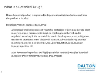 Botanical Drug Development | PPT
