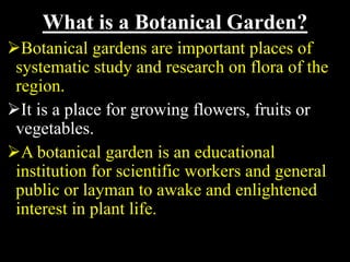 Botanical garden | PPTX