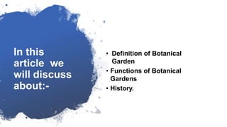 Botanical Garden Students Visit.pptx