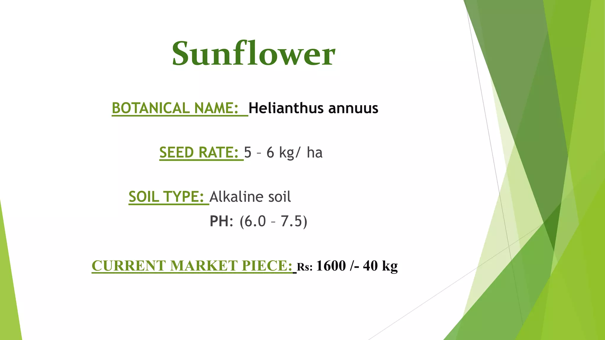 Botanical names And soil types of crops | PPTX