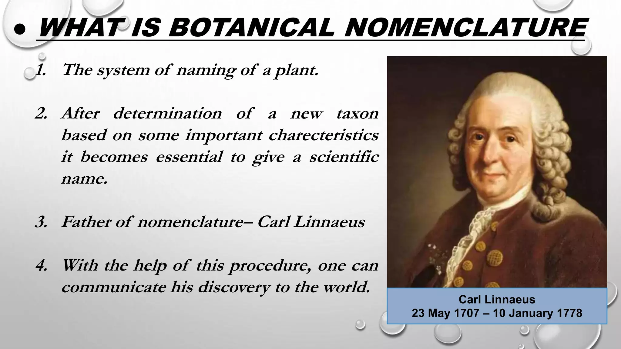 Botanical nomenclature | PPTX