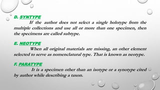 Botanical nomenclature | PPTX