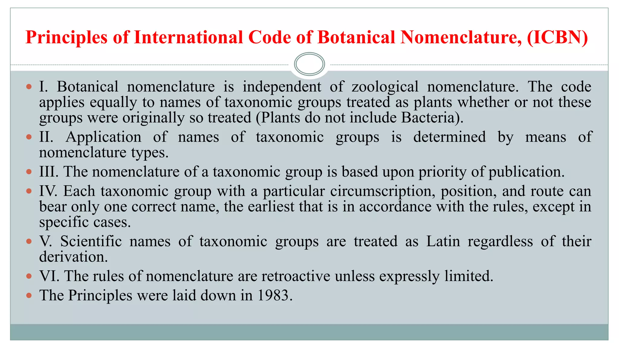 Botanical nomenclature | PPTX