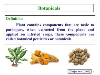 Effect of botanicals on seed growth, seed yield and seed quality | PPTX