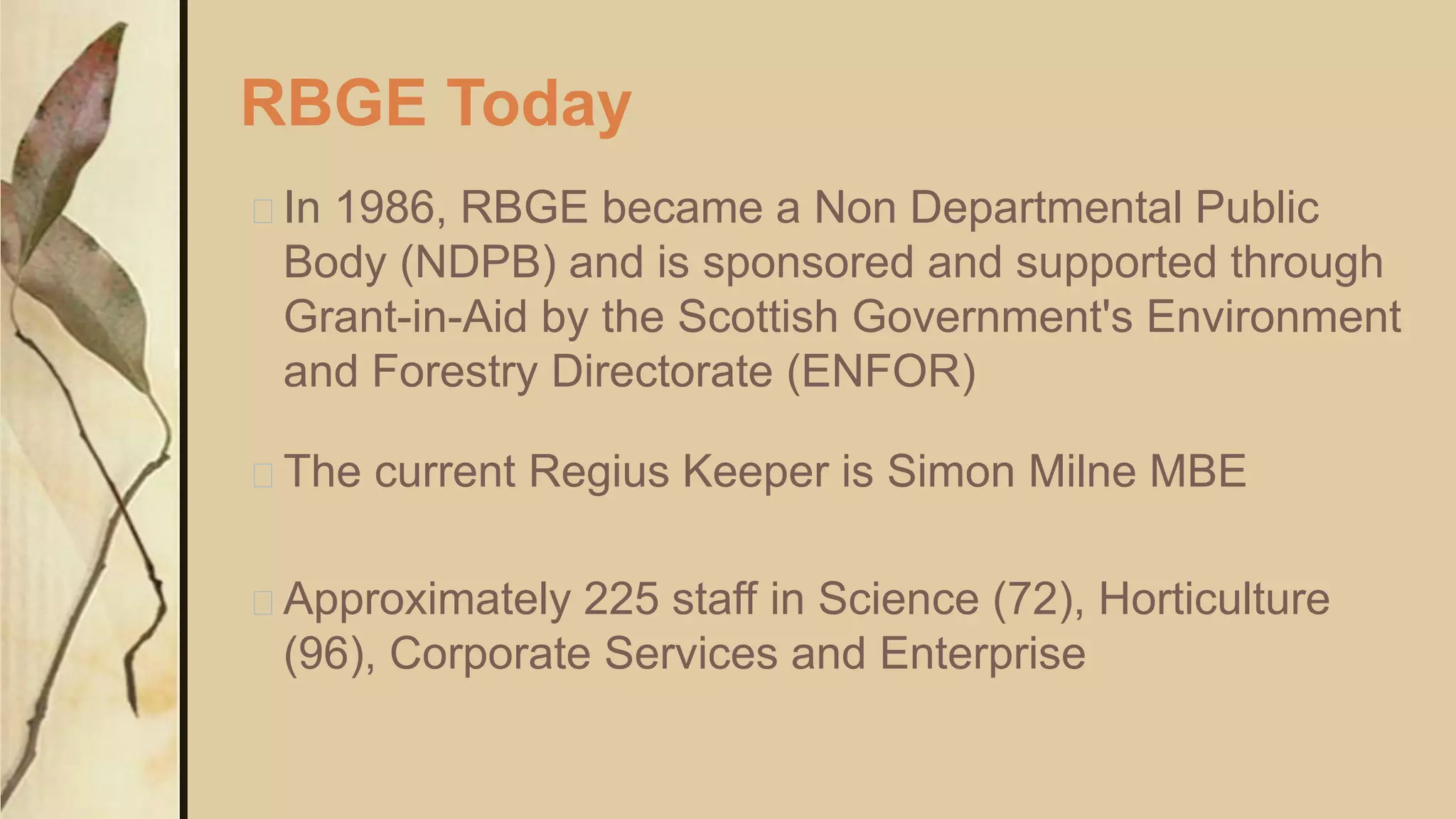 Library & Archives Royal Botanic Garden Edinburgh | PPTX